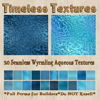 Second Life Marketplace - 20 Seamless Wyrmling Aqueous Timeless Textures